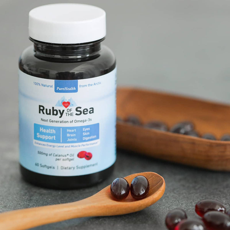 100% Natural Marine Oil | Ruby of the Sea Oil 500mg - 60 Softgel
